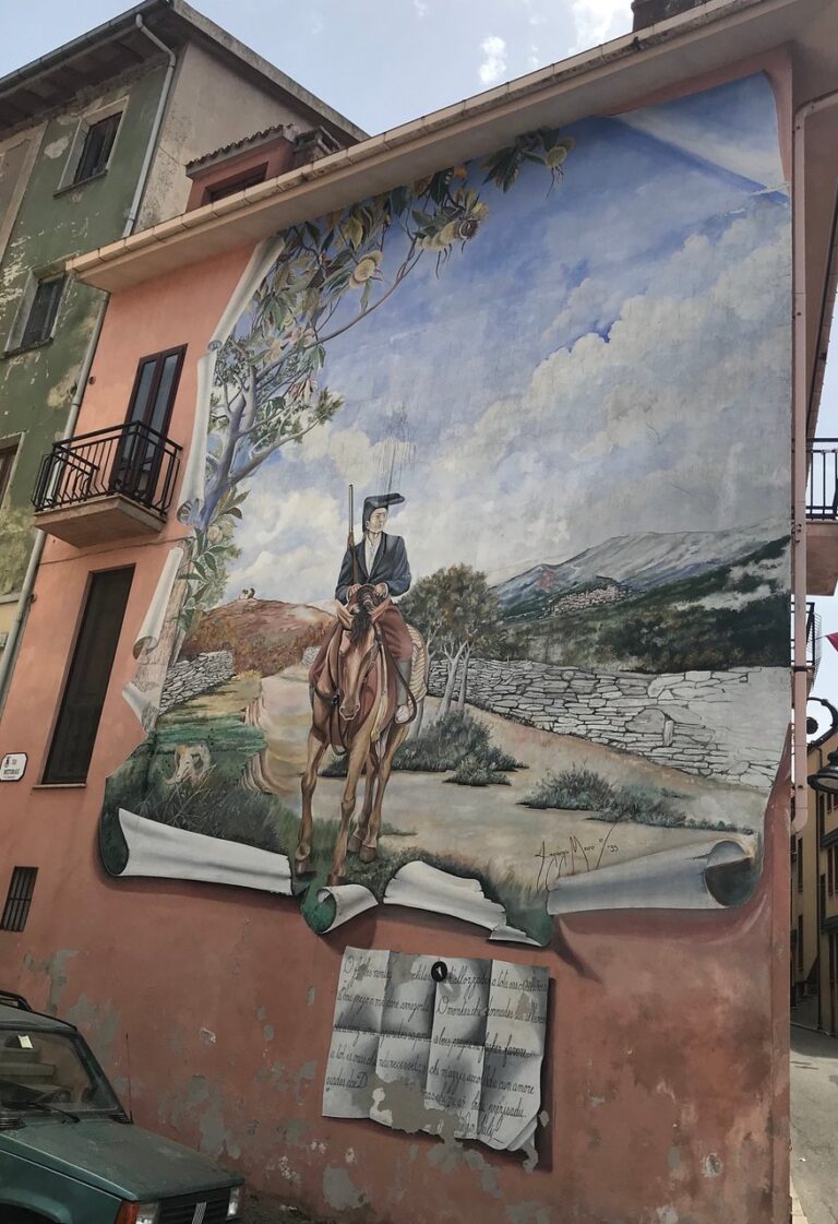The murals of Orgosolo, in the heart of the Barbagia region of Nuoro ...